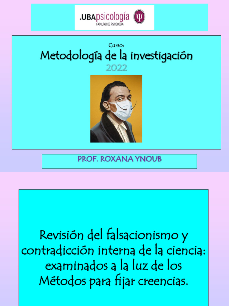 Falsacionismo y Métodos para Fijar Creencias (2022) | PDF | Filosofía