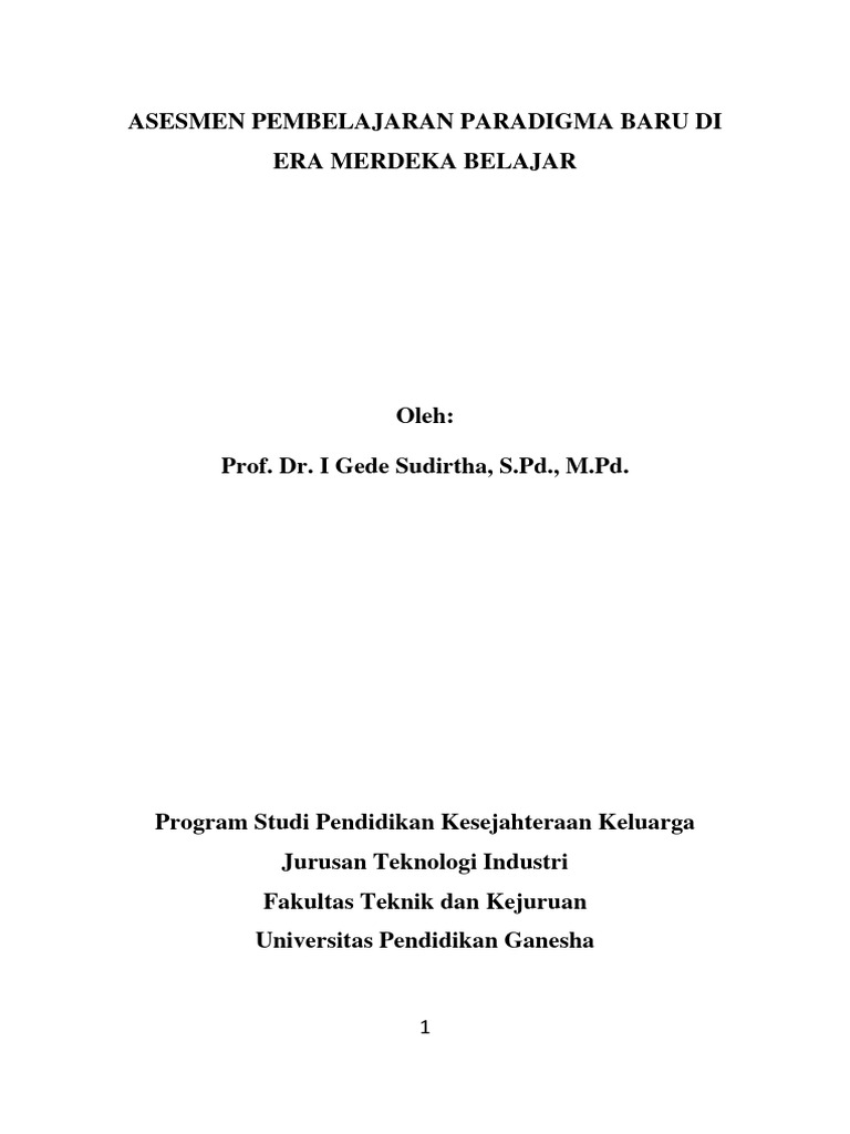 12 Orasi Ilmiah Prof. Dr. I Gede Sudirtha S.PD - M.PD | PDF