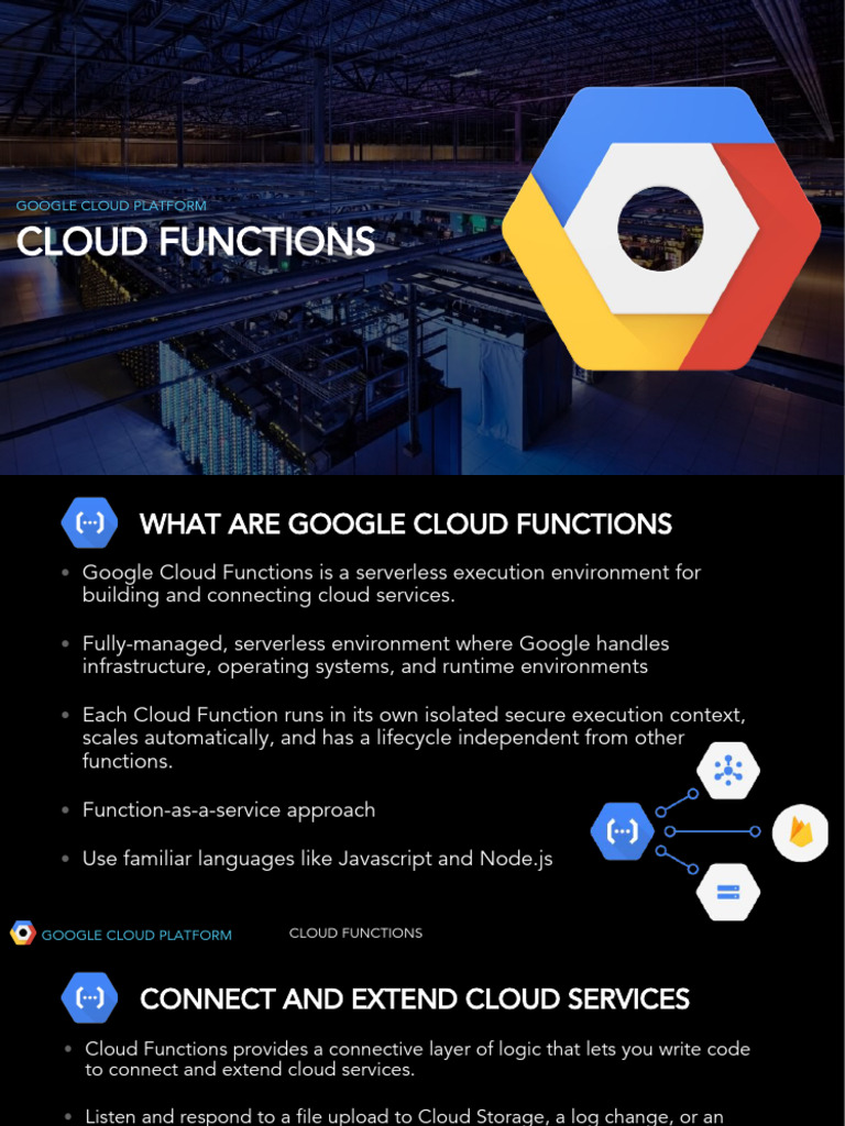 7.1 GCP - Cloud - Functions PDF | PDF | Cloud Computing | Library (Computing)