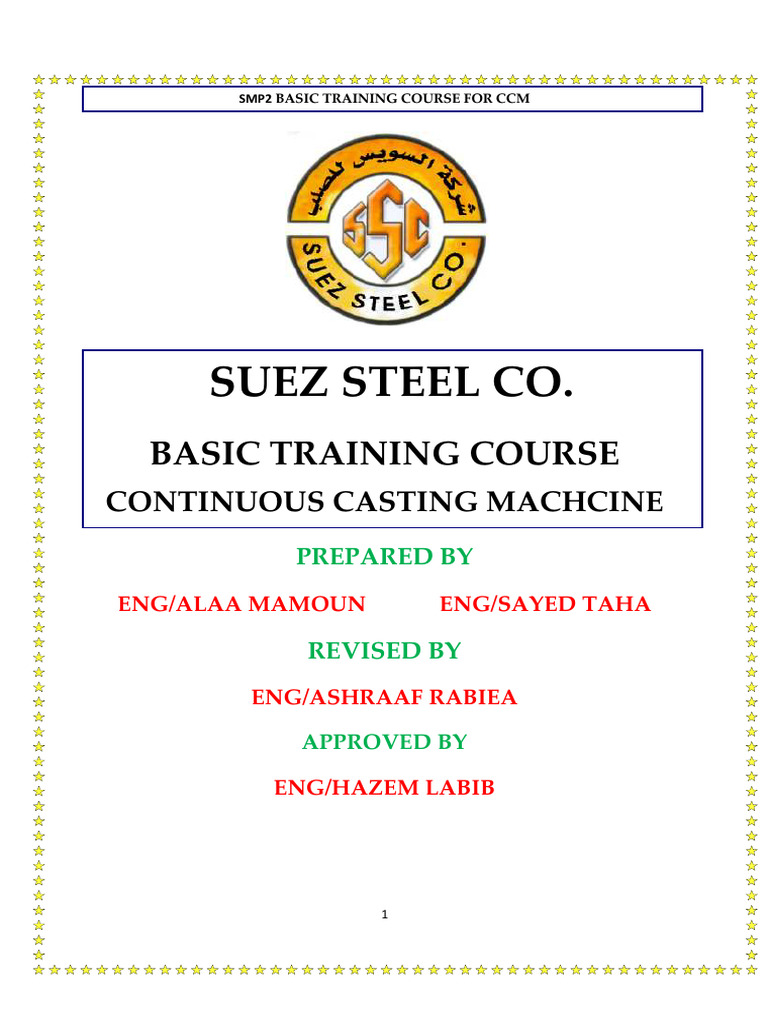 Suez Steel Co.: Basic Training Course | PDF