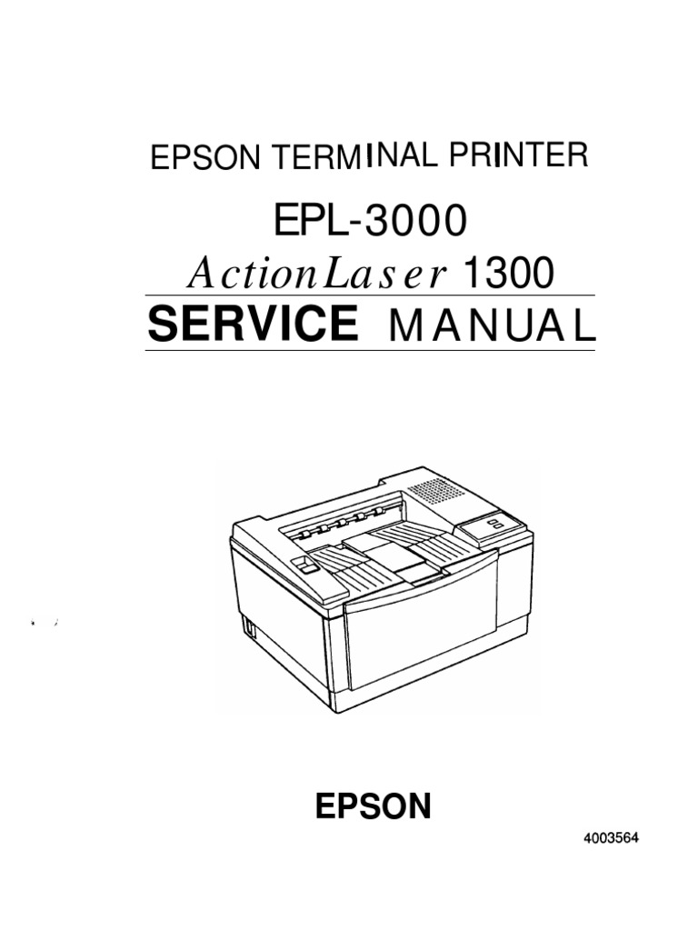Epson EPL-3000 Service Manual | PDF | Read Only Memory | Printer ...