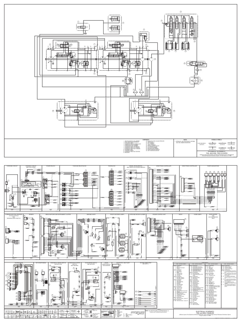 750L & 850L Crawler Dozer Electrical, Hydraulic Schematic | PDF | Valve ...