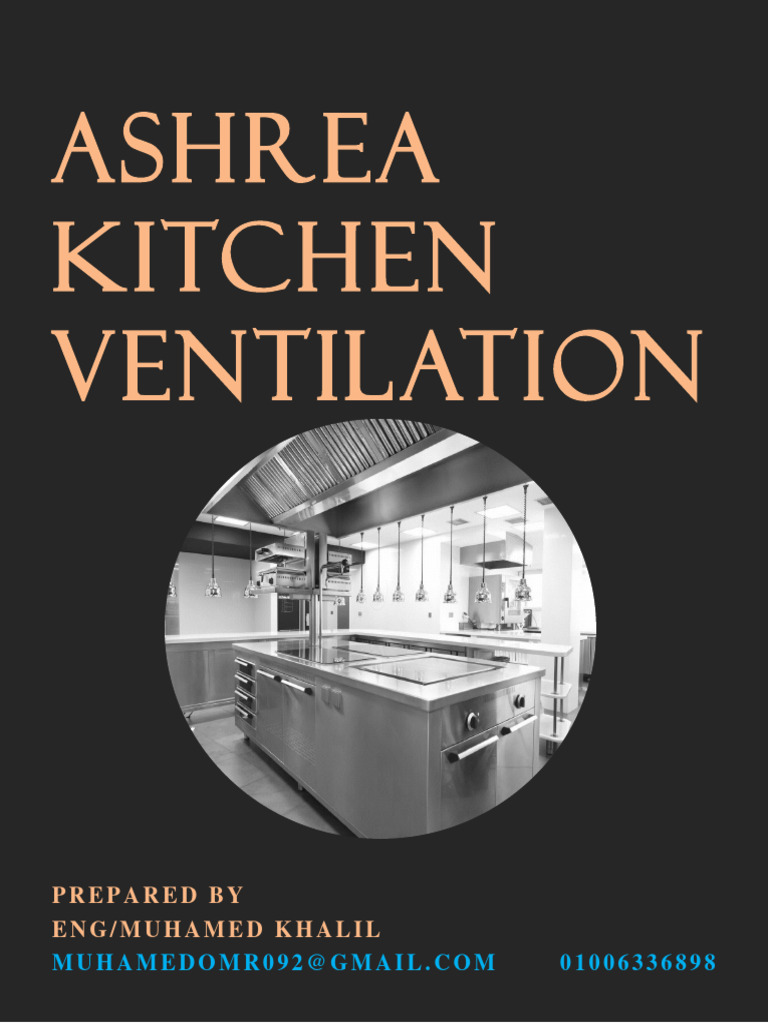 Ashrea Kitchen Ventilation | PDF