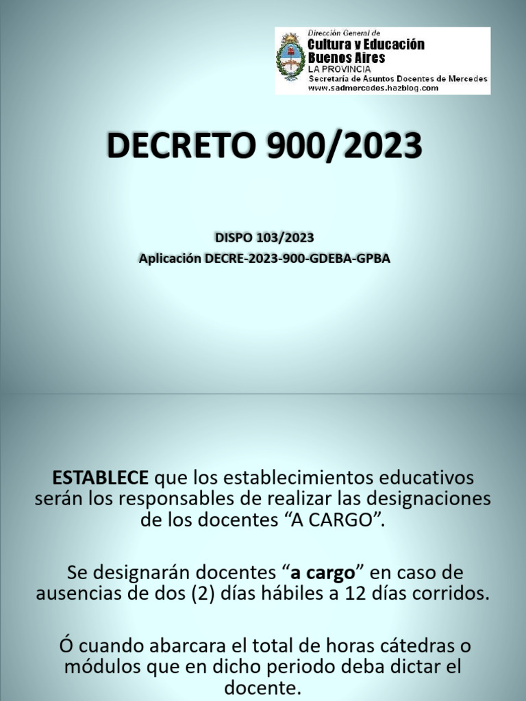 Power Decreto 900-2023 | PDF