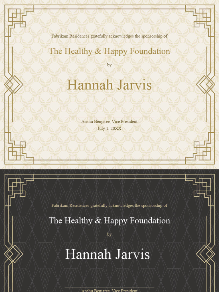 Art Deco Award Certificate | PDF