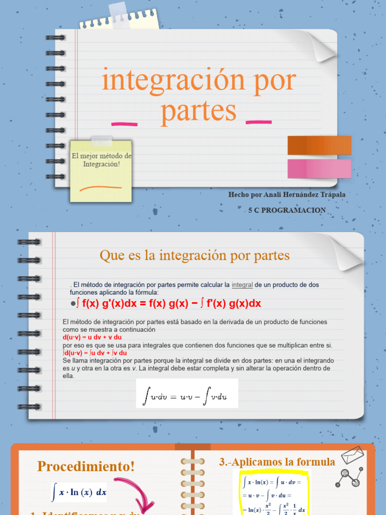 Integración por Partes: Método y Ejemplos | PDF