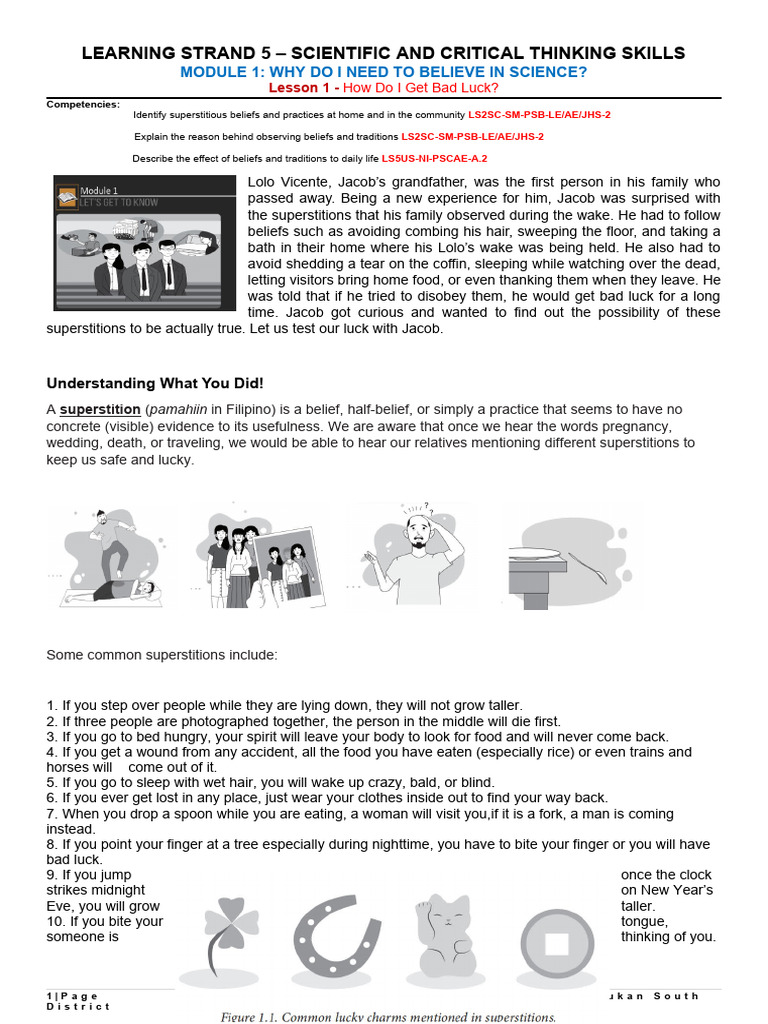 Ls2-Sci - Mod1 - Lesson 1 | PDF