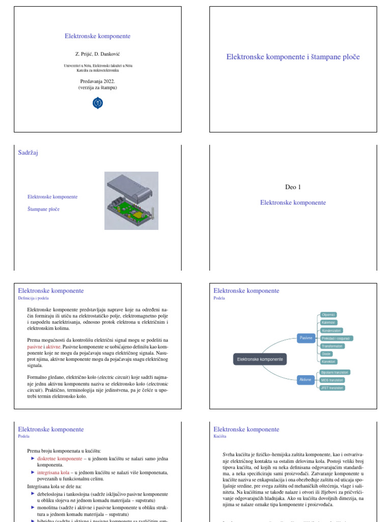 Elektronske Komponente | PDF