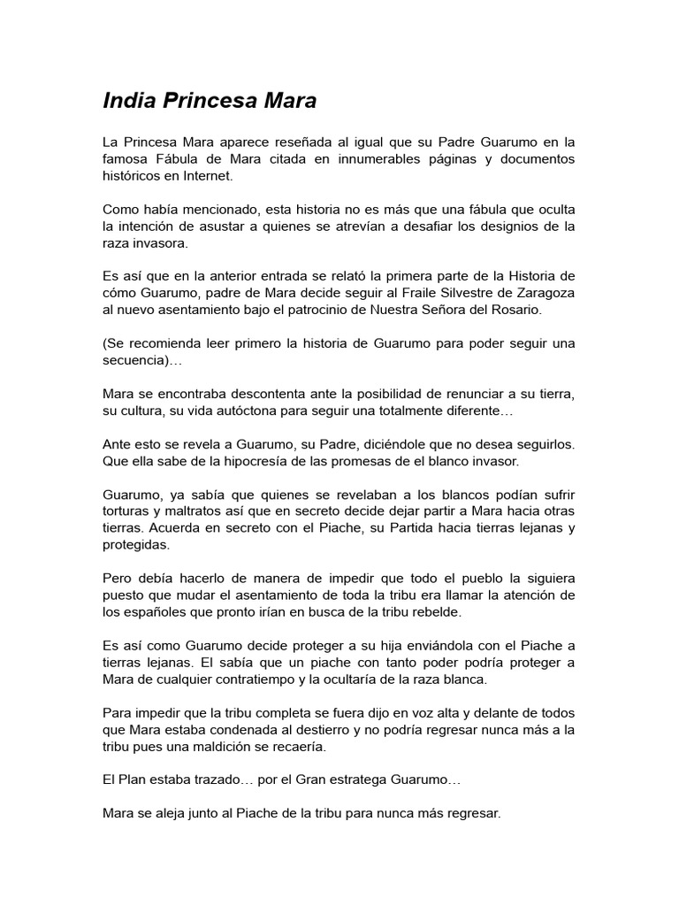 India Mara | PDF | Historia