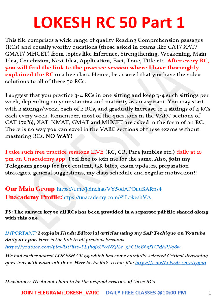 Lokesh RC 50 Part 1 | PDF