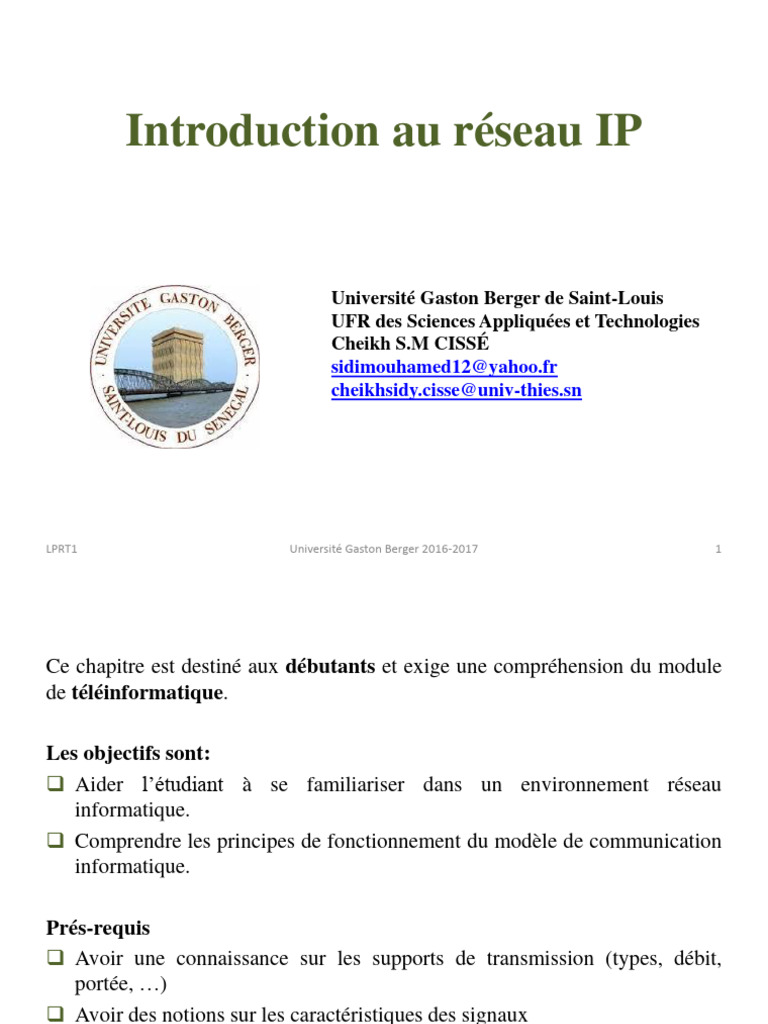 Introduction au réseau IP pour débutants | PDF | Réseau informatique ...