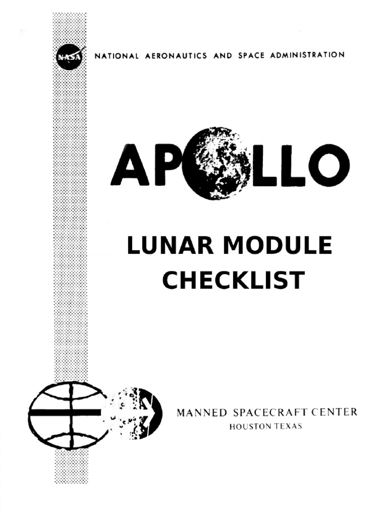 Checklist LM | PDF | Flight | Spaceflight