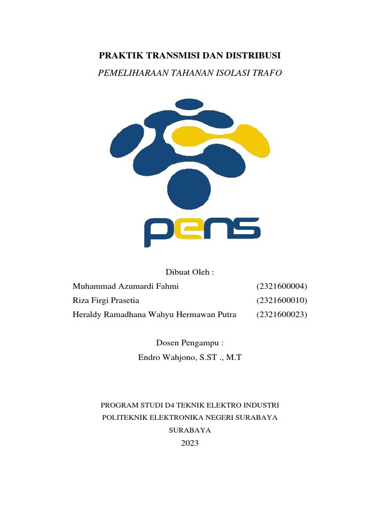 Kelompok 7 - Sop Pemeriksaan Tahanan Isolasi Trafo | PDF