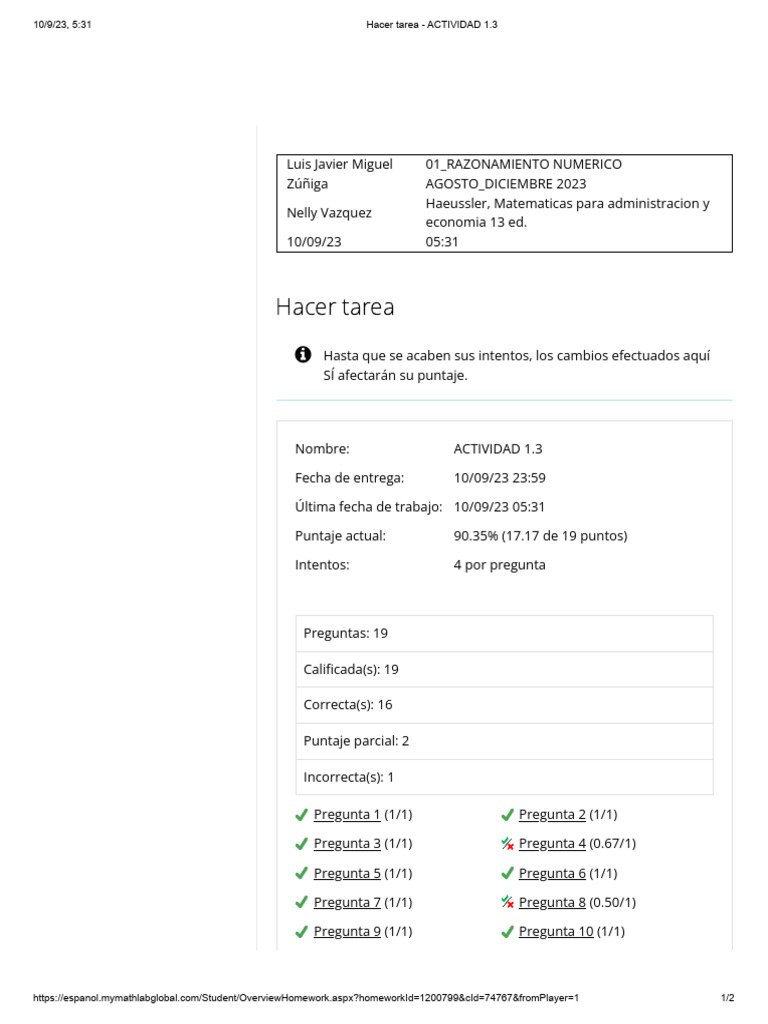 Hacer Tarea - ACTIVIDAD 1.3 | PDF