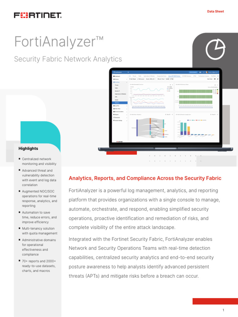 FortiAnalyzer 800G Datasheet | PDF | Computer Security | Security