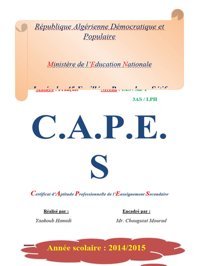 Mon Capes 3AS Historique | PDF | Recherche d'information | Informations