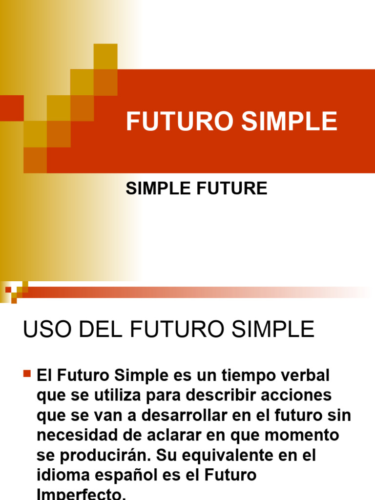 Futuro Simple | PDF