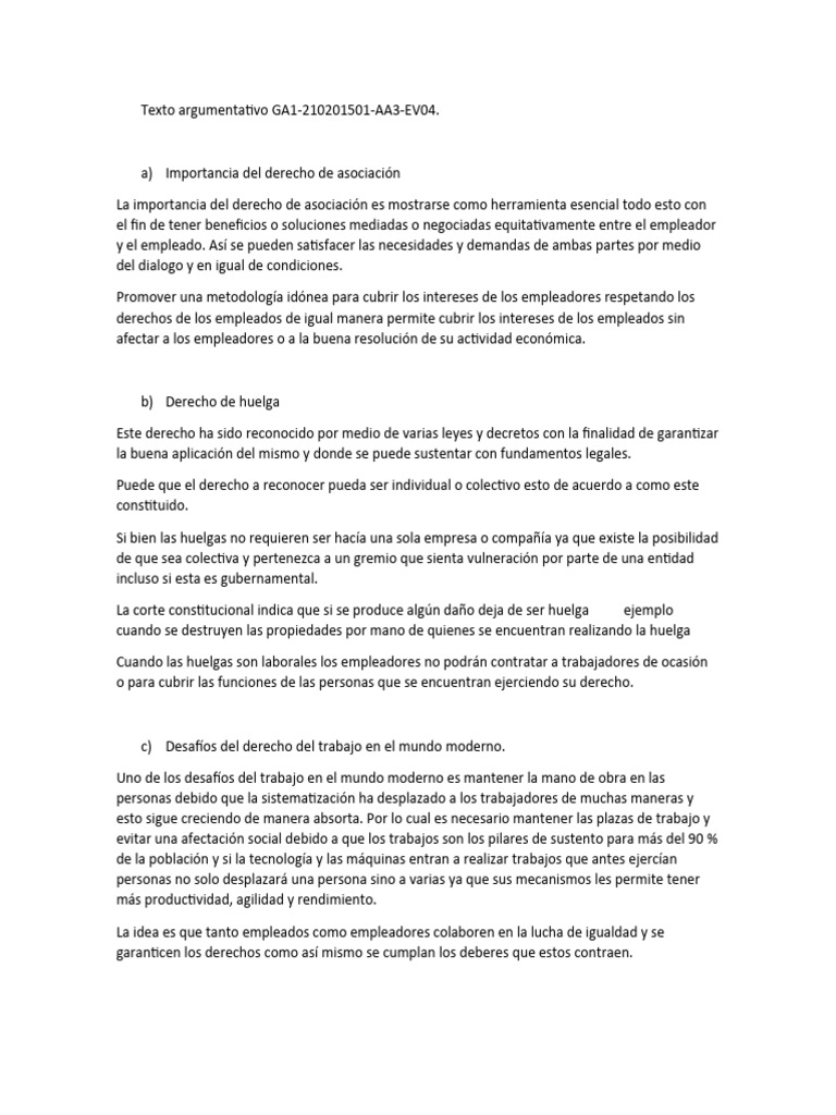 GA1-210201501-AA3-EV04. Texto Argumentativo | PDF