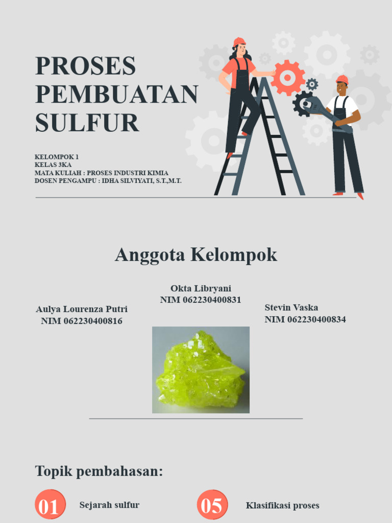 Proses Industri Kimia Sulfur | PDF