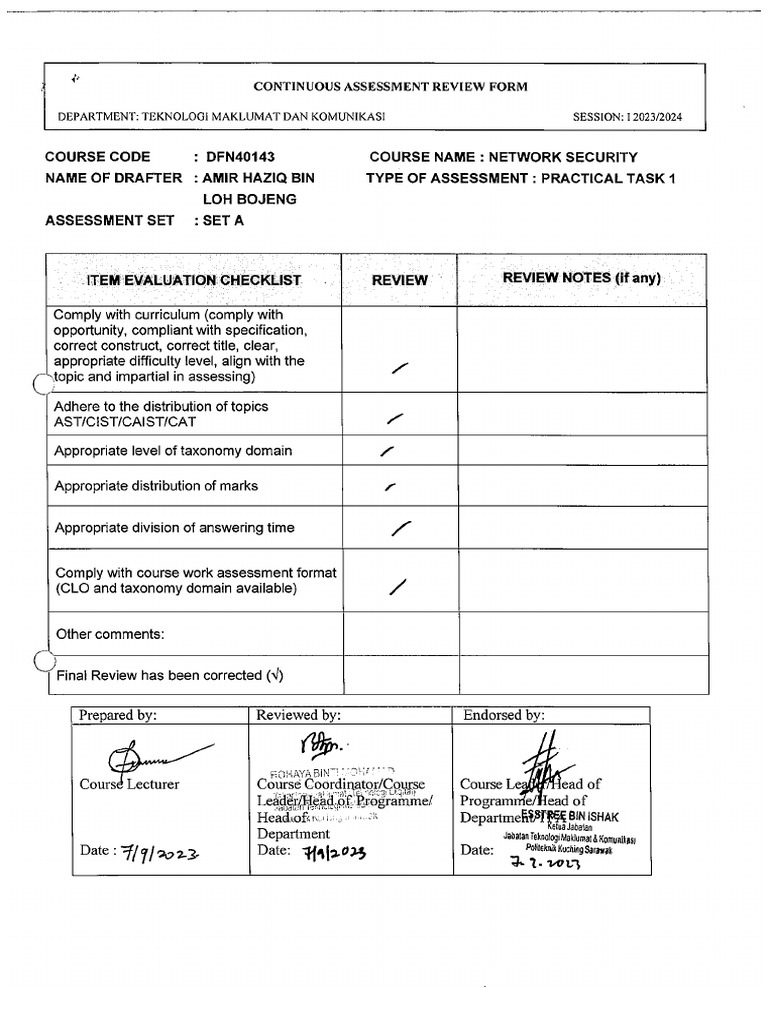 Practical Task 1 DFN40143 Sesi - 1 - 2023 - 2024 | PDF