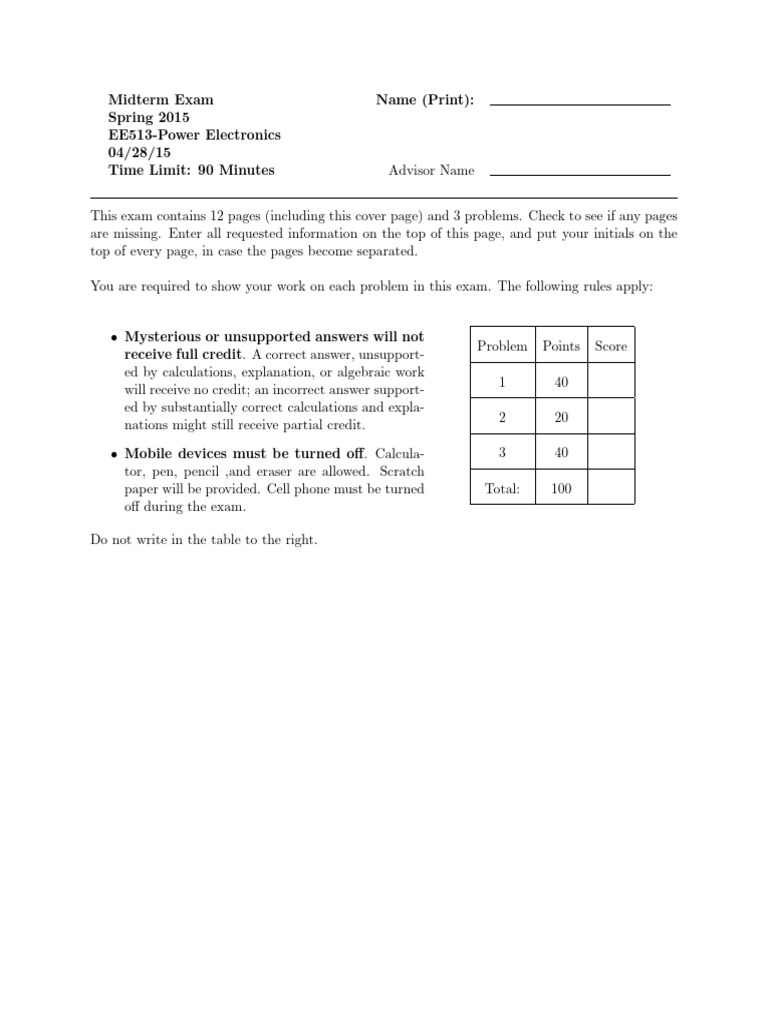 Sample Exam | PDF