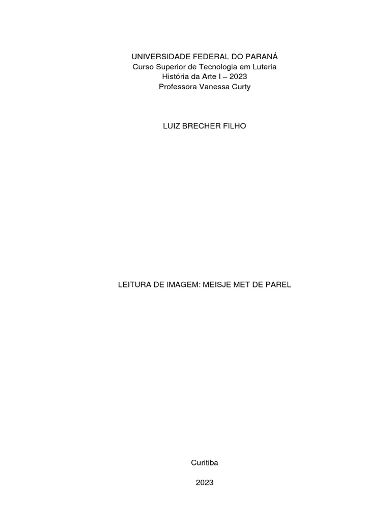 Trabalho HA1 | PDF | Pinturas