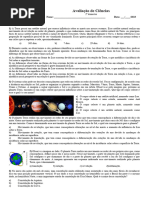 Atividade Adaptada Atmosfera Da Terra Ciencias | PDF | Atmosfera | Terra