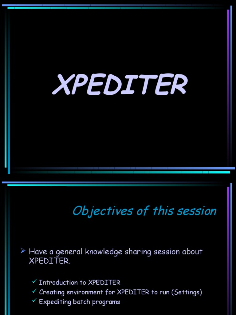 XPEDITOR | PDF | Library (Computing) | Computer File