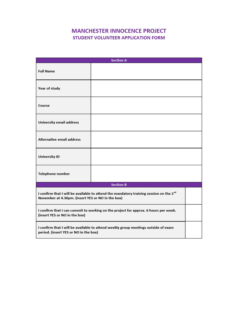 MIP Student Application Form 2 | PDF