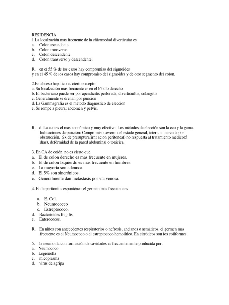 Banco Preguntas y Respuestas | PDF | Enfermedades y trastornos | Medicina CLINICA