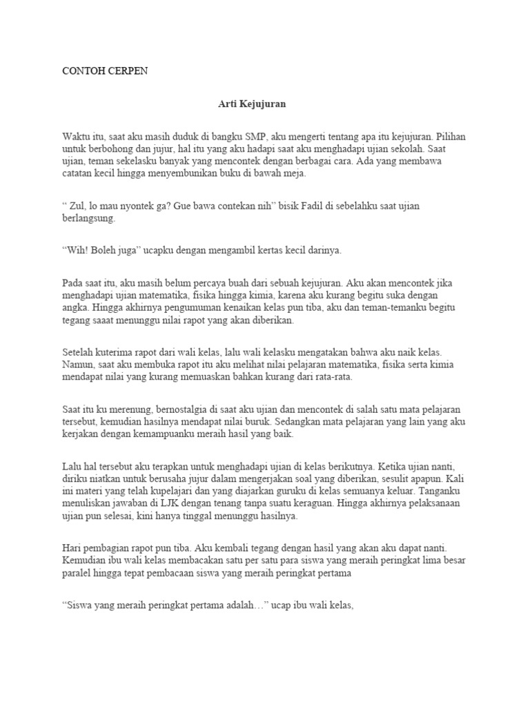 CONTOH CERPEN | PDF