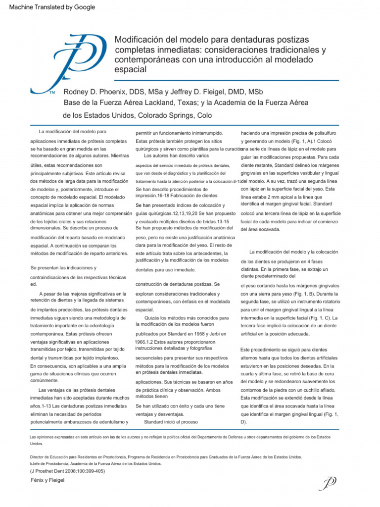 ESP Cast Modification For Immediate Complete Dentures - Traditional and ...
