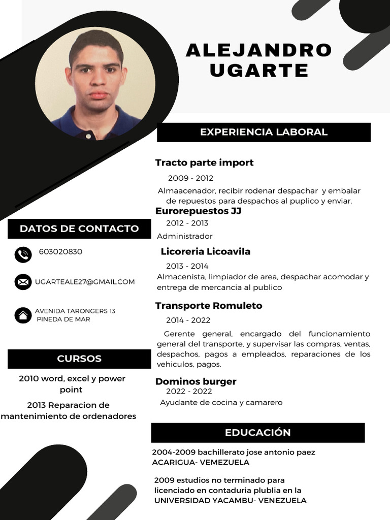 Curriculum Alejandro U | PDF