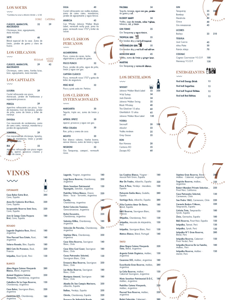 Individual Carta Bar Final | PDF | Ginebra | Bebidas Fermentadas