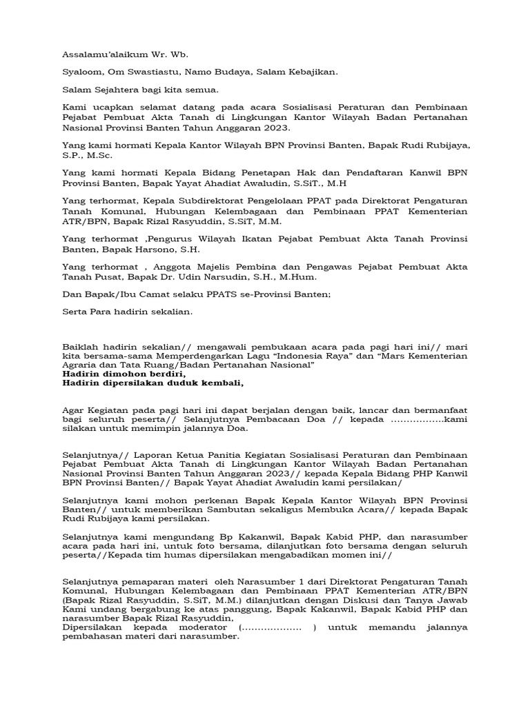 Narasi Mc 15 Mei 2023 Pdf