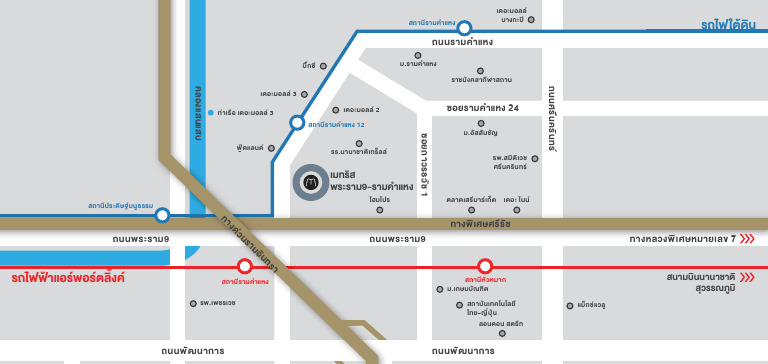 Map Metris Rama9 Ramkumhang TH | PDF