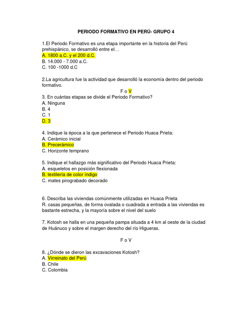 Preguntas Del Tema 4 - 6 Hist. Iii | PDF | Imperio Inca | cerámica