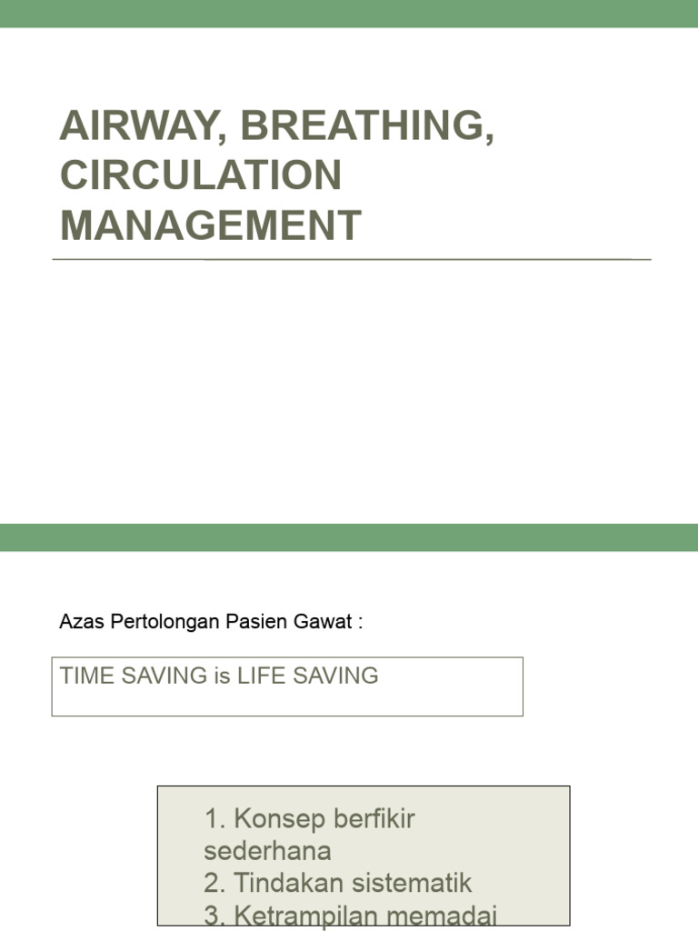 Airway and Breathing Management | PDF