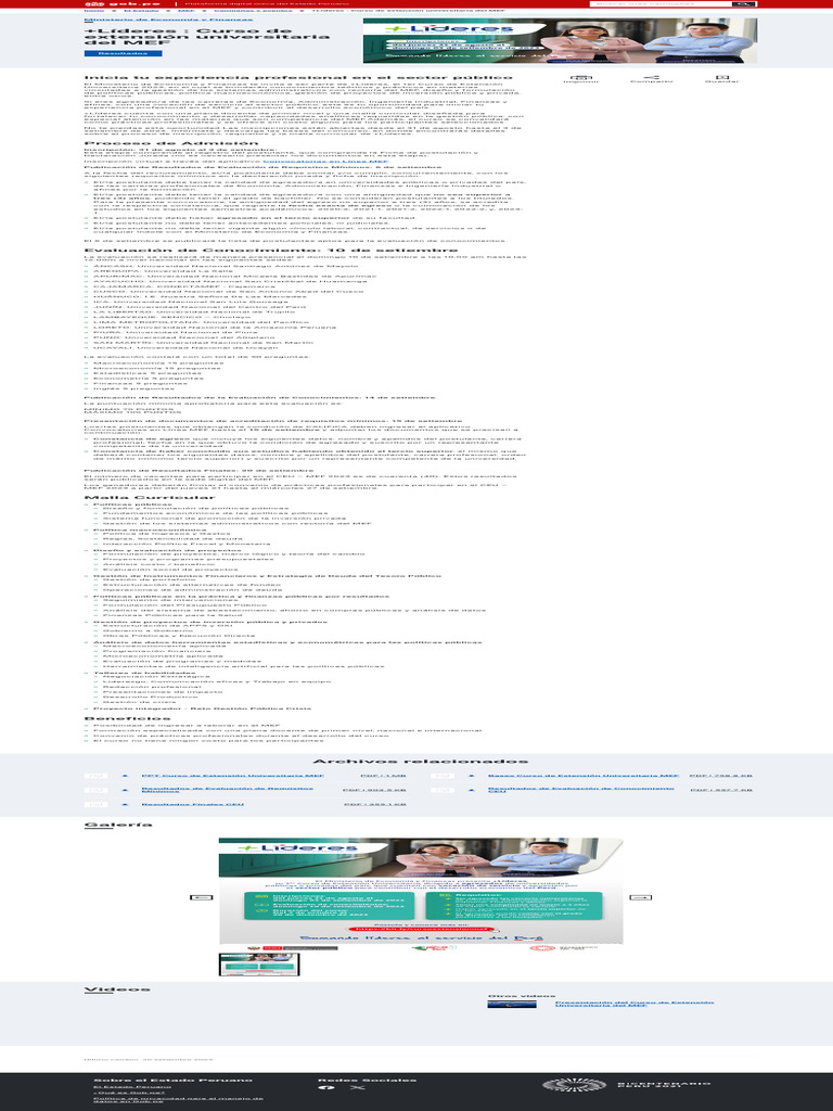 +líderes - Curso de Extensión Universitaria Del MEF - Campañas ...