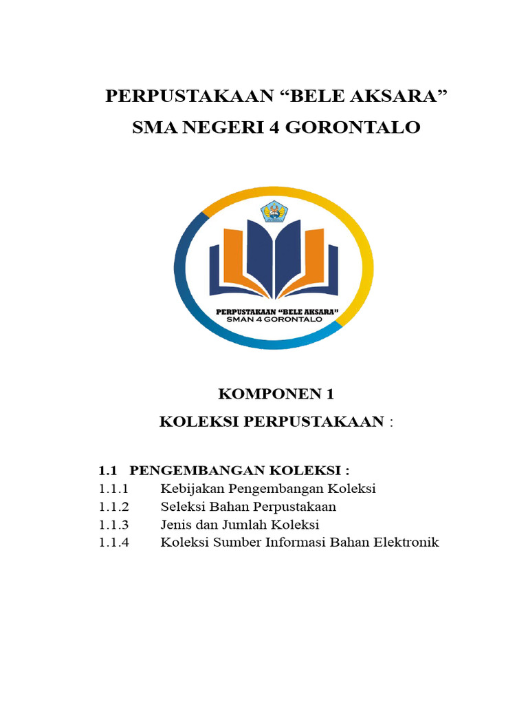 Pengembangan Koleksi Aksara Gorontalo | PDF