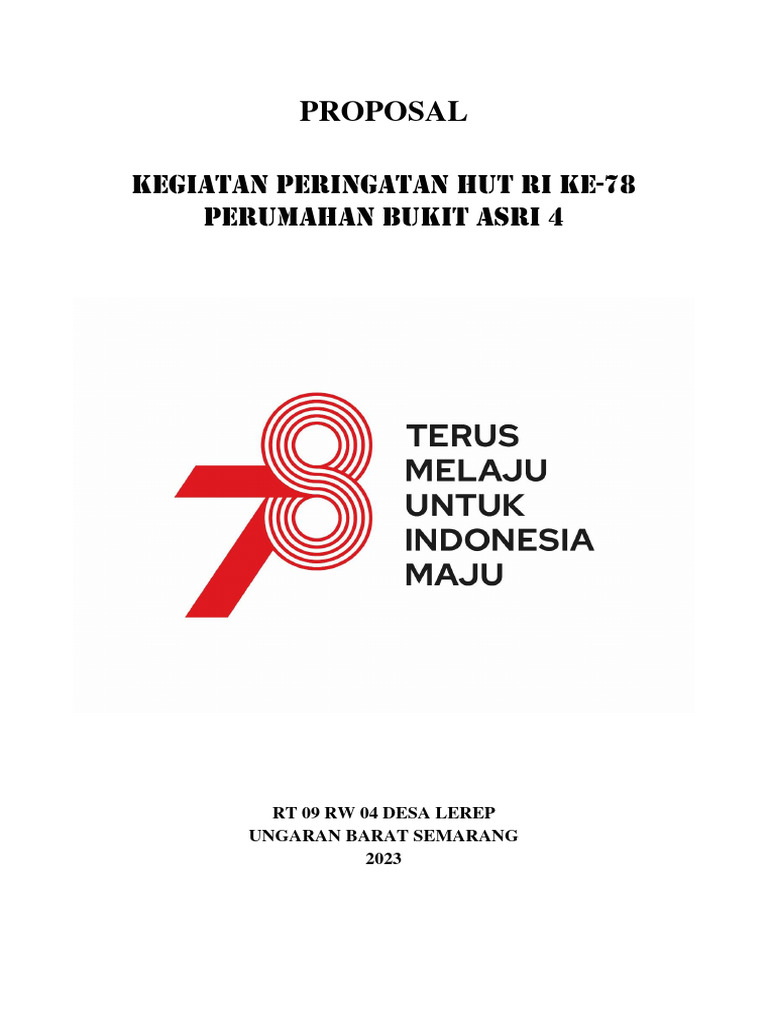 Proposal 17 Agustus BA 4 Rev 2 | PDF