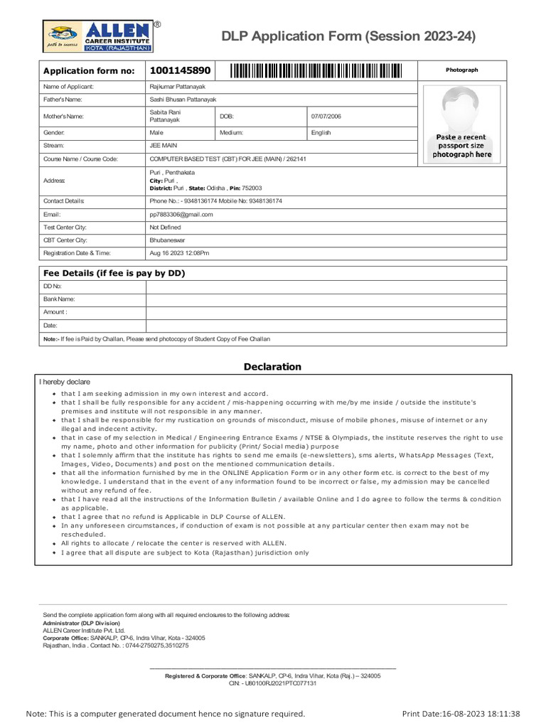 Printform | PDF | Career & Growth