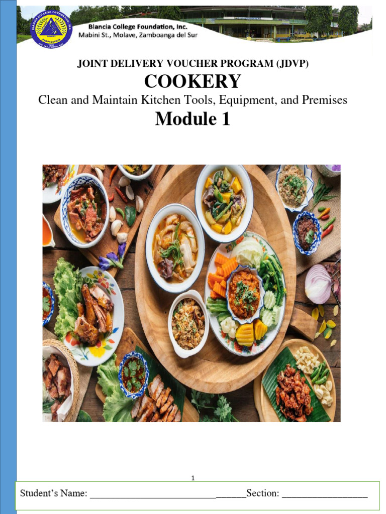 1 Clean And Maintain Kitchen Tools Equipment Pdf Cookware And