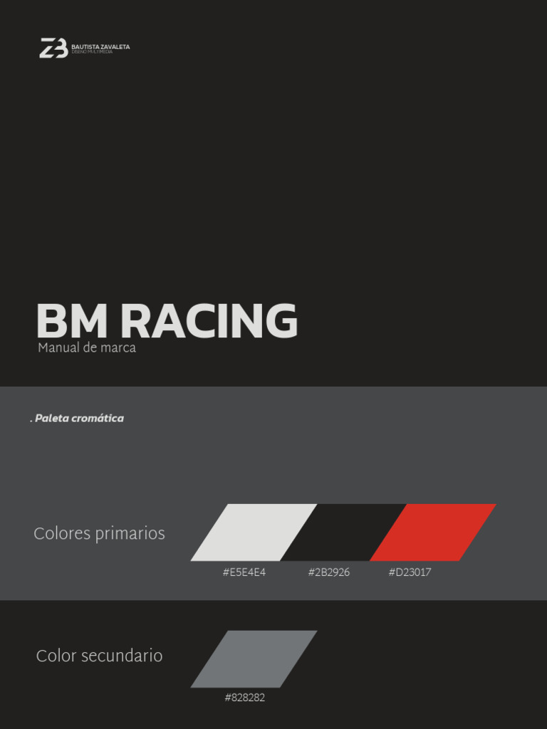 Manual de Marca BM RACING | PDF