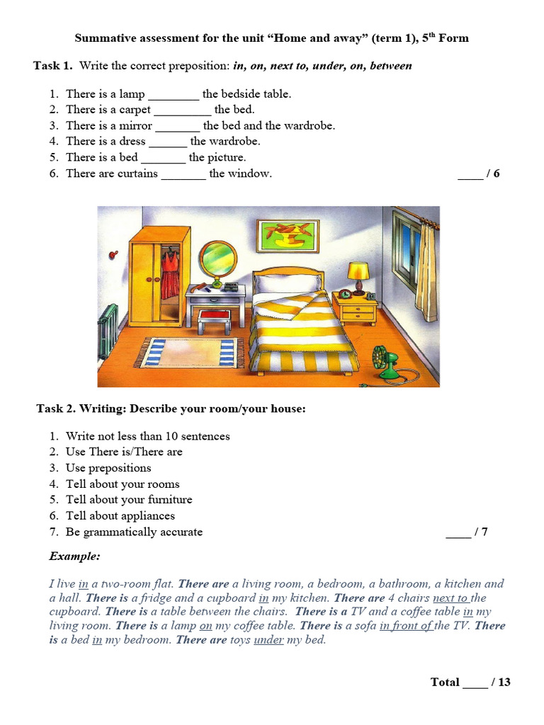 Room Description Assessment Guide | PDF