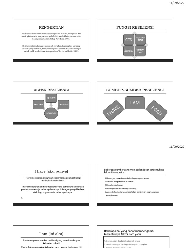 Self Capacity Building: Resiliensi | PDF