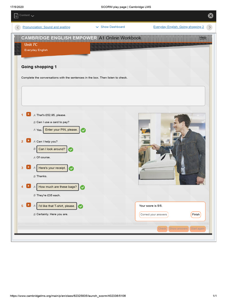 7C - Everyday English Going Shopping 1 - Check | PDF