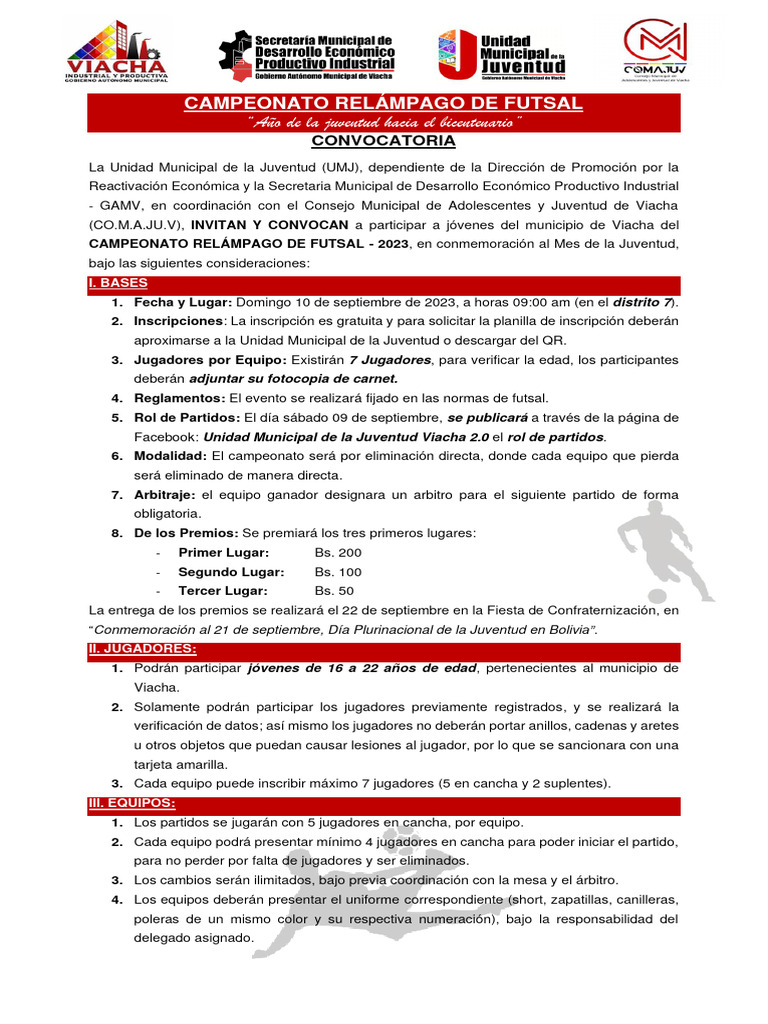 Modelo de Convocatorias | PDF