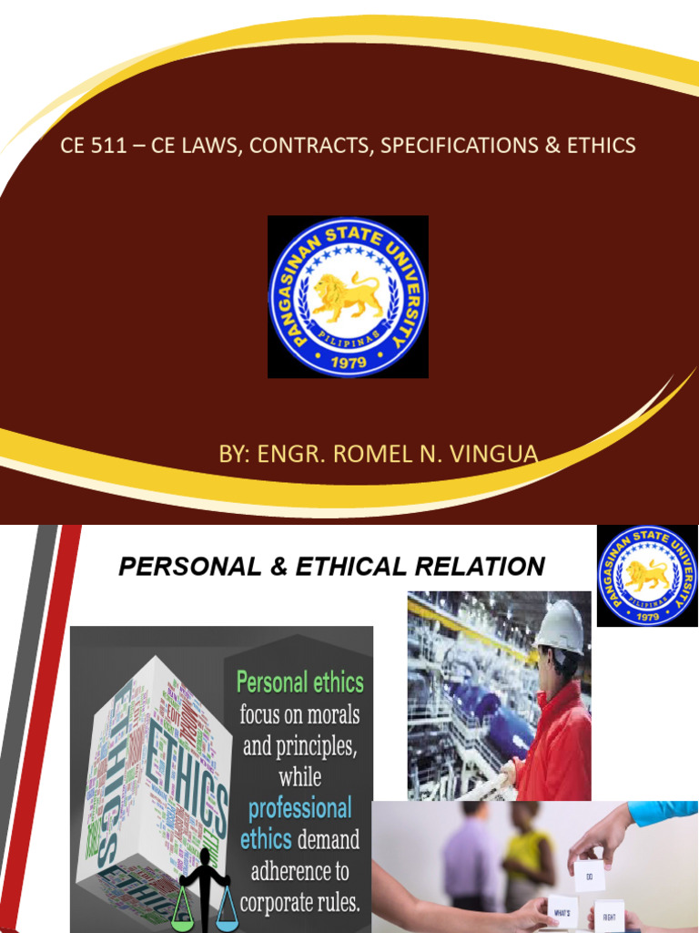 Module 2 - Ce Laws Report - Personal & Ethical Relation | PDF