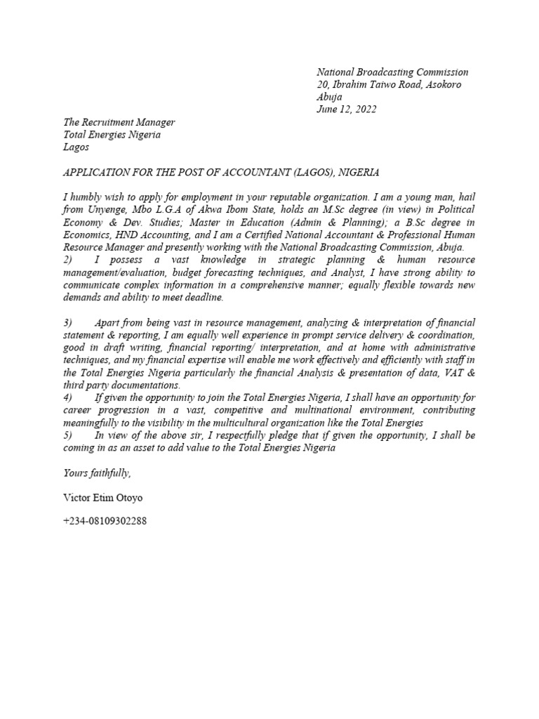 Total Energies, Nigeria | PDF | Business